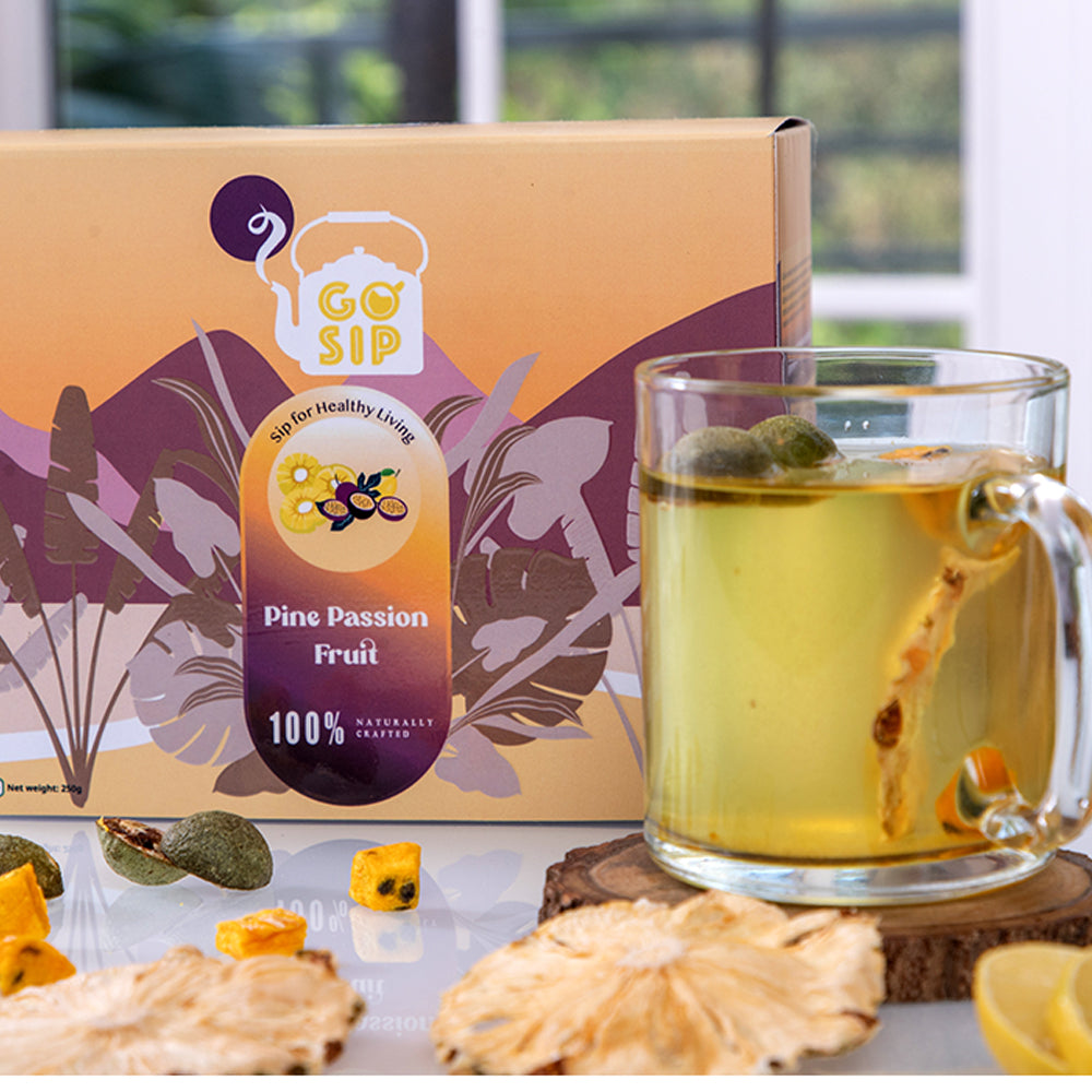 Pineapple Passion Fruit Tea: Lemon Infused with Dried Pineapple Online | Go Sip – Gosip India